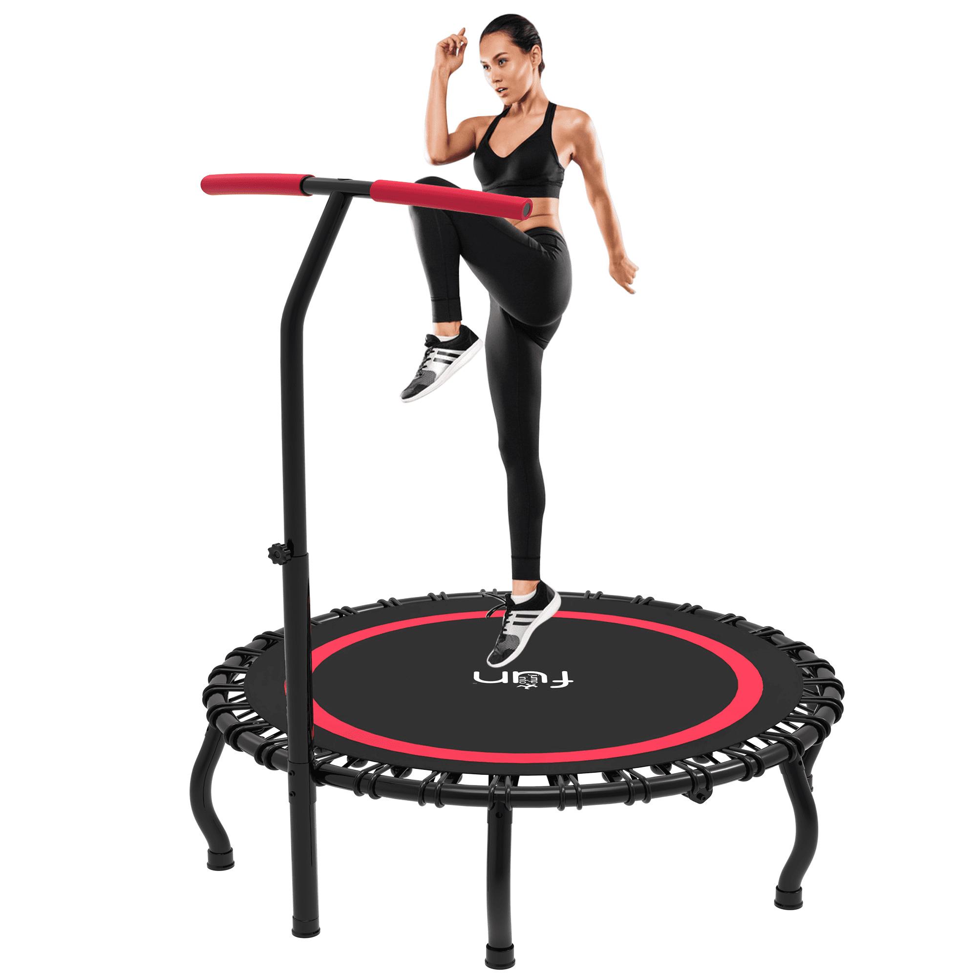 Jump Into Fun 48'' Foldable Mini Trampoline with Durable Bungees and ...