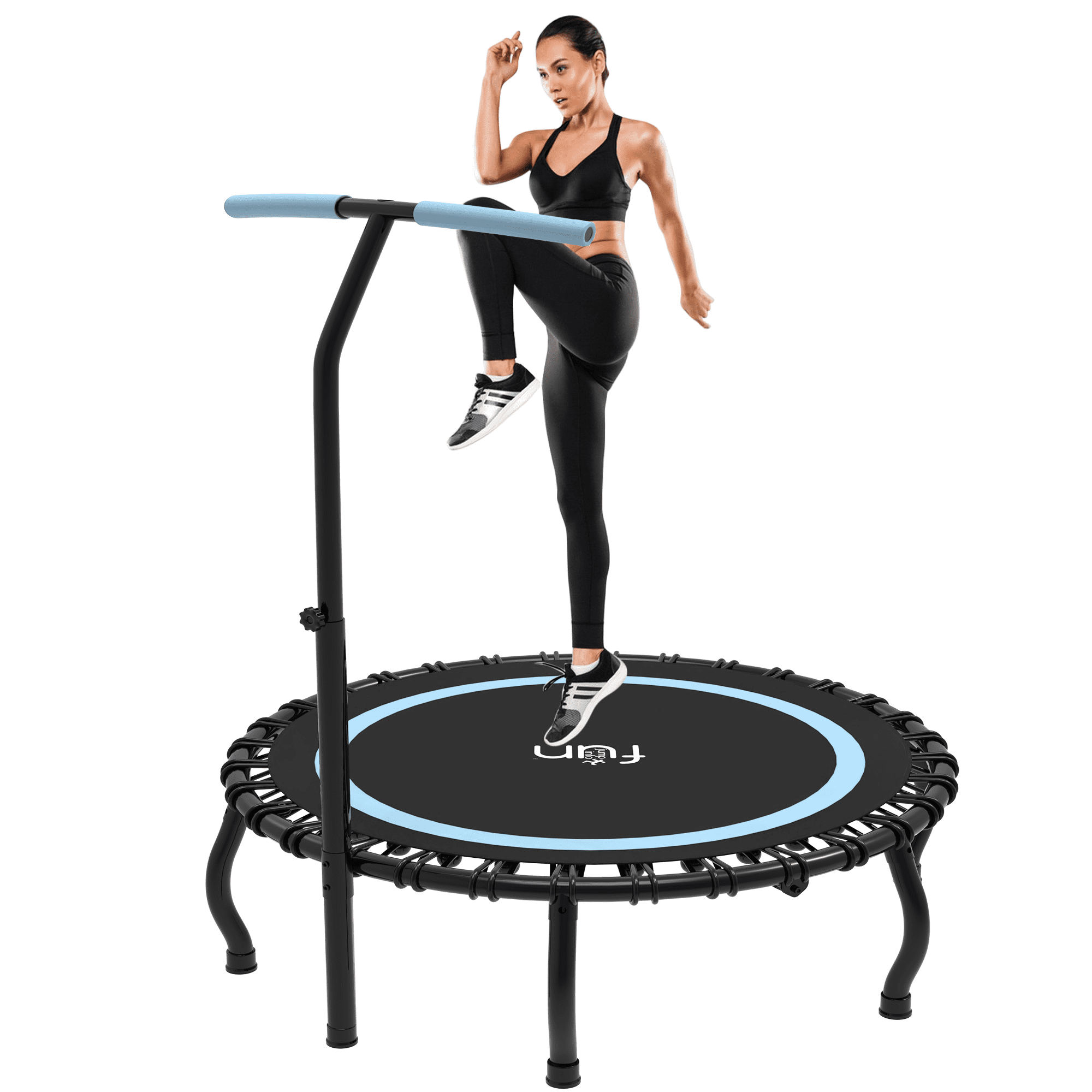 Jump Into Fun 12/14/16 FT Trampoline for 4-6 Kids, with Slide, Safety ...
