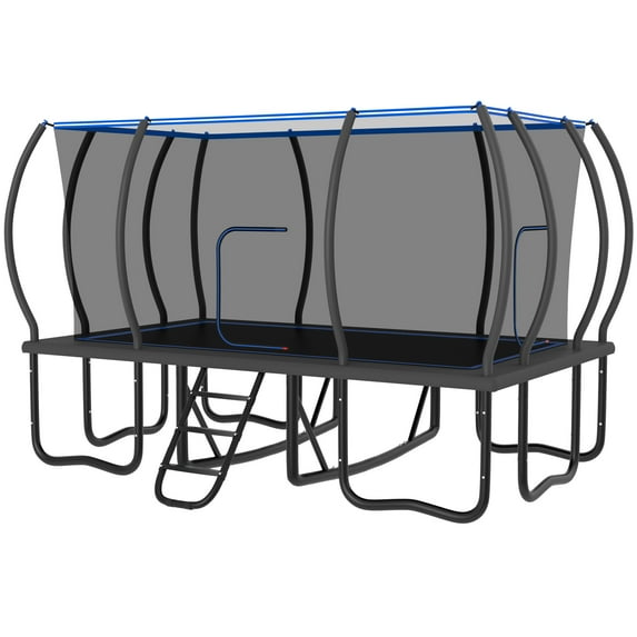 Jump Into Fun Rectangle Trampoline 10x17FT, 2000LBS Weight Capacity ...