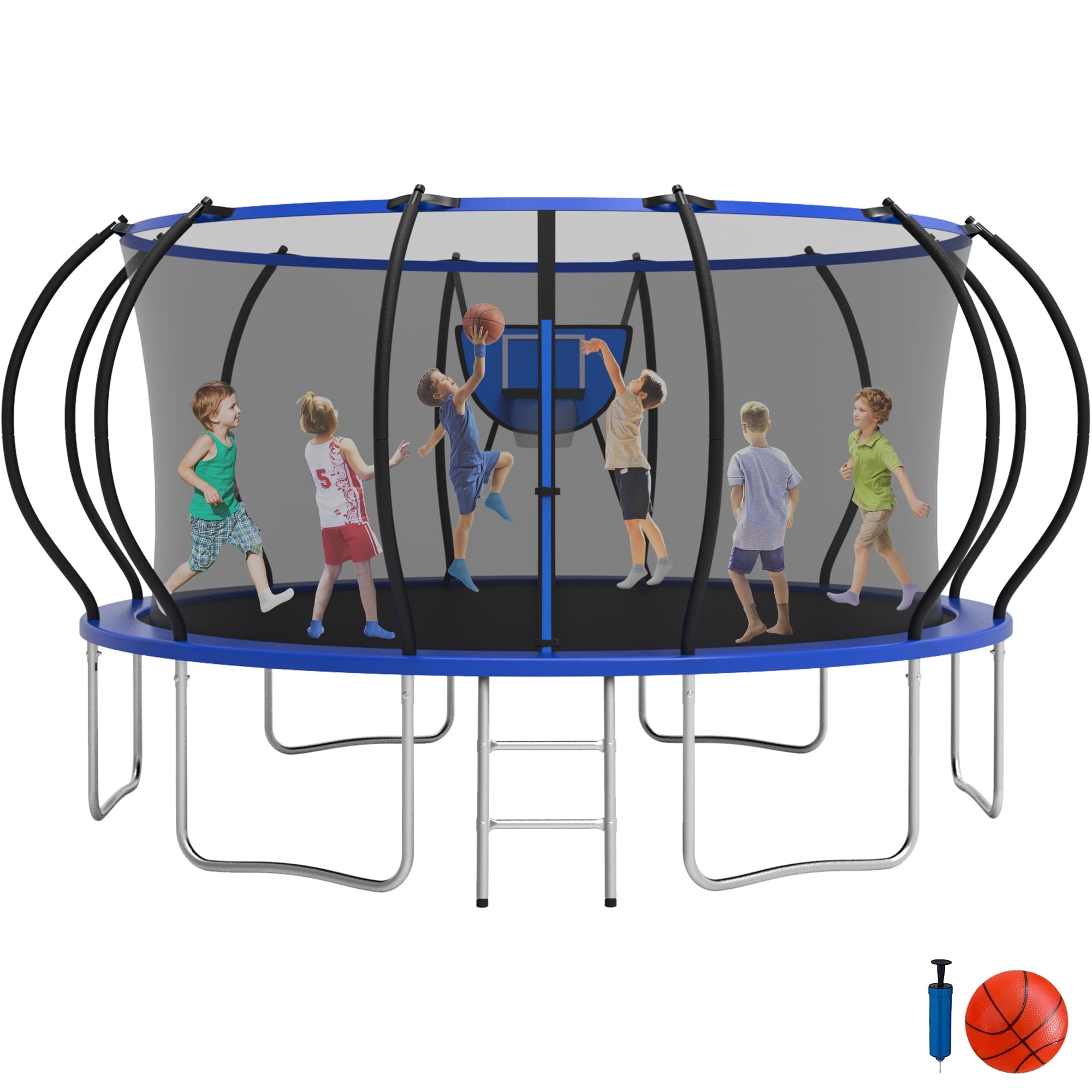 Jump Into Fun Trampoline, 16FT 10FT 12FT 14FT 1500LBS Trampoline for ...