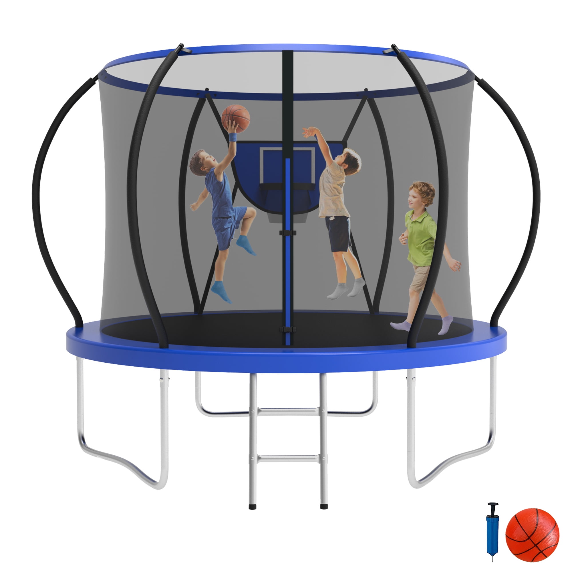 Jump Into Fun Trampoline, 8FT 800LBS Trampoline for Adults and Kids ...
