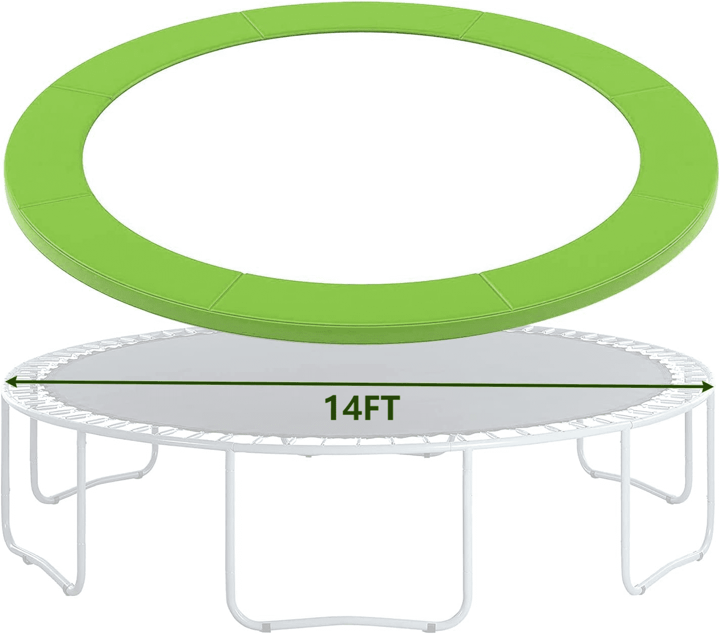 Jump Into Fun Trampoline Pad, 12ft 14ft 16ft Replacement Safety Spring ...