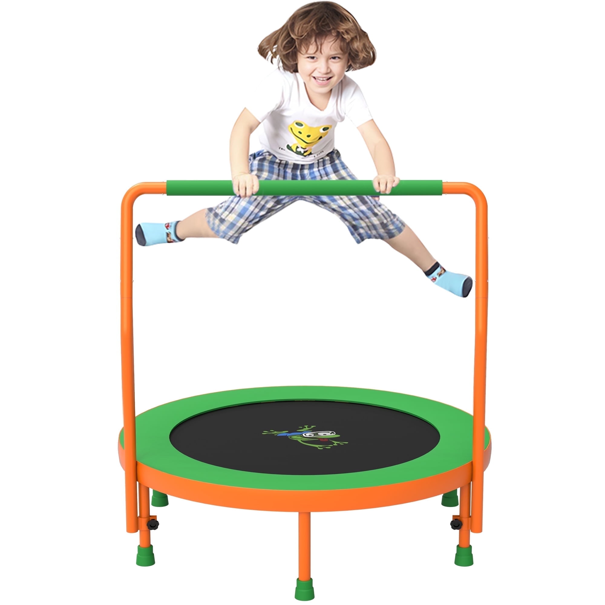 Jump Into Fun 36'' Mini Trampoline for Kids, 3FT Toddler Trampoline ...