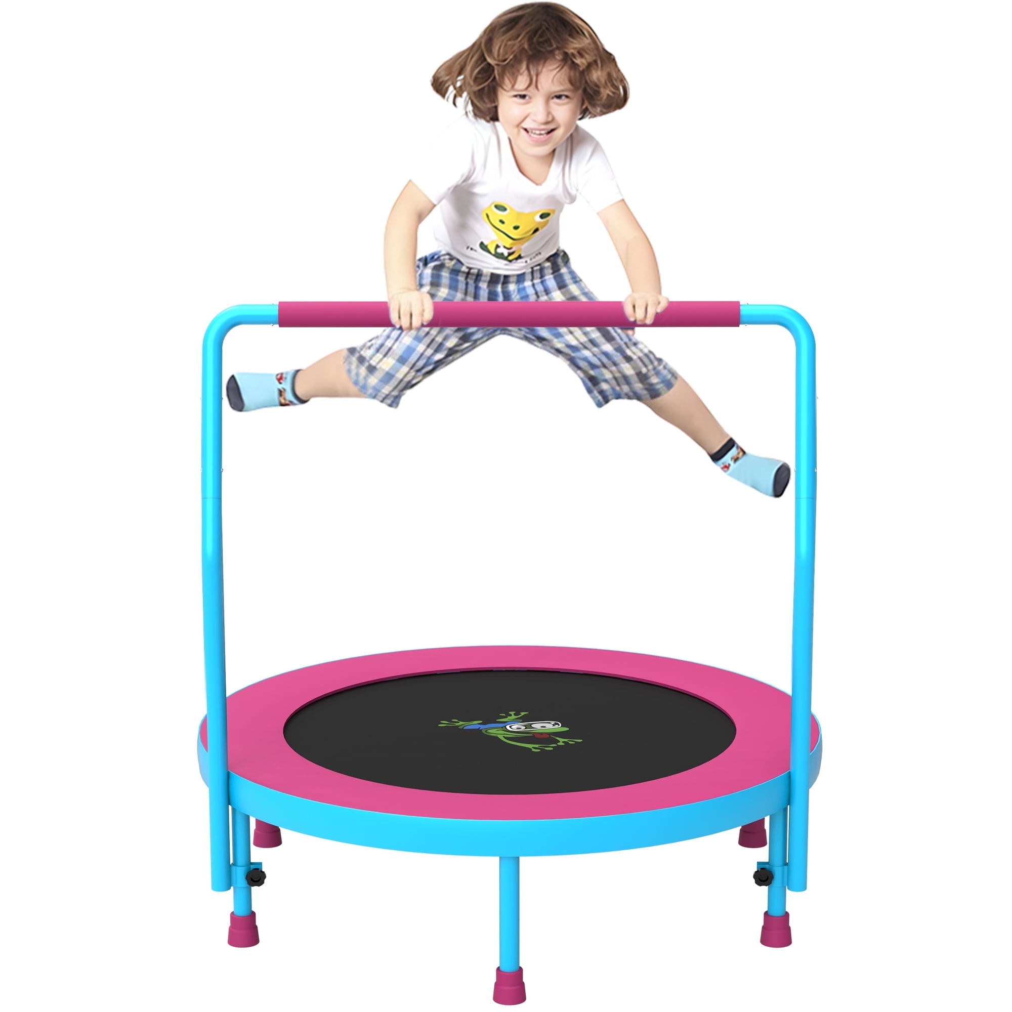 Jump Into Fun 36'' Mini Trampoline for Kids, 3FT Toddler Trampoline ...