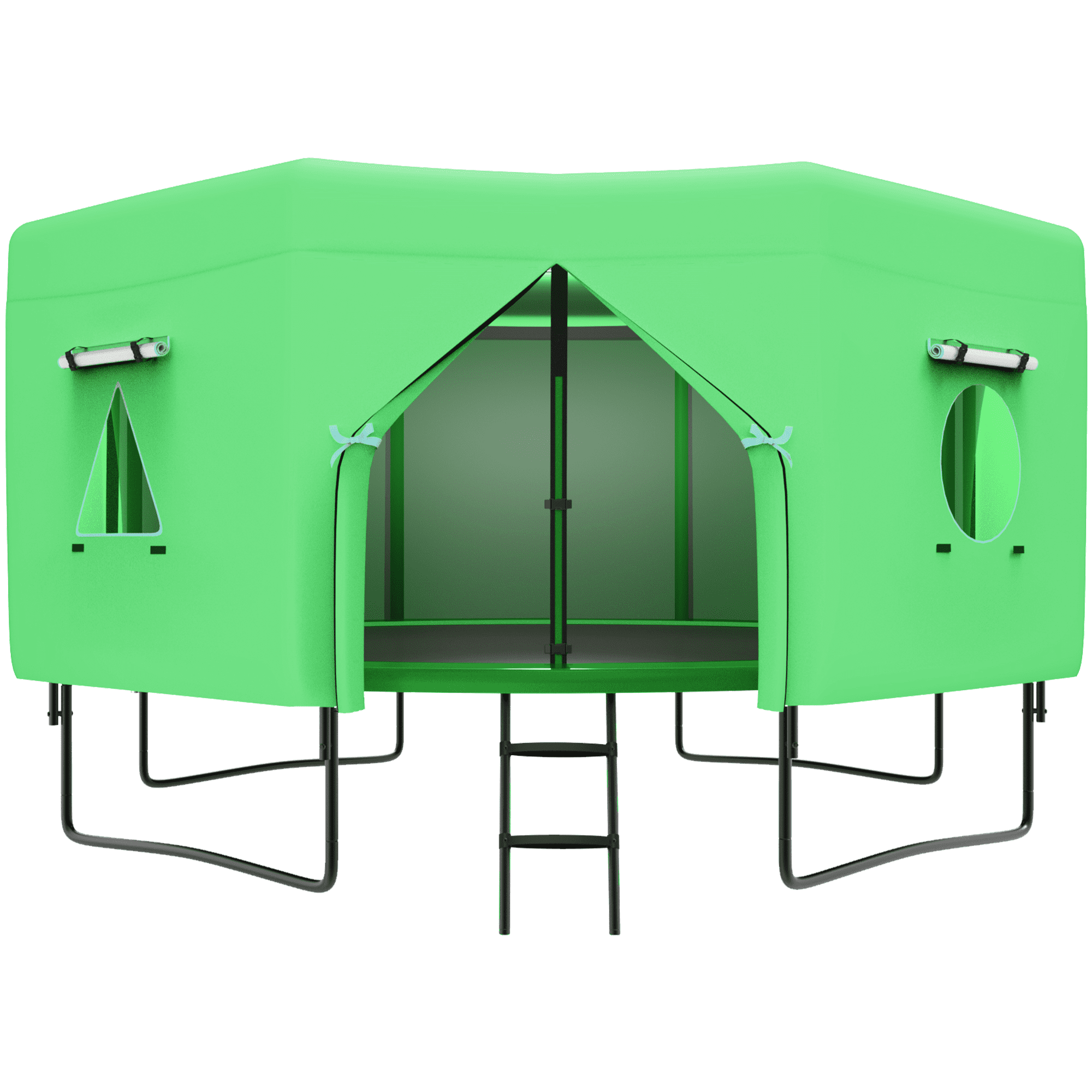 Jump Into Fun 14FT Trampoline Tent with 4 Windows, Sun-Protection ...