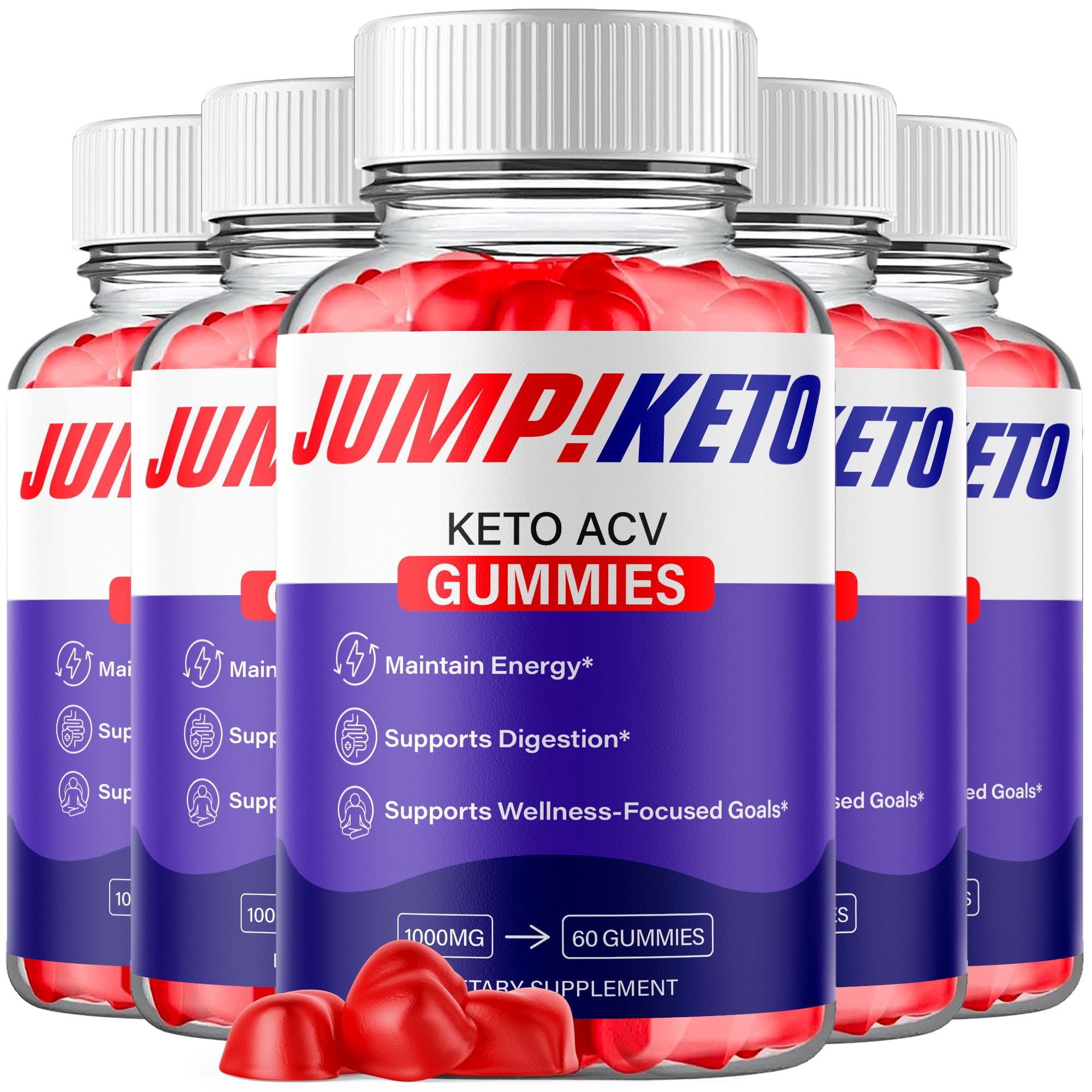 Jump Keto ACV Gummies 1000MG Advanced Formula Vitamin 300 Gummies ...