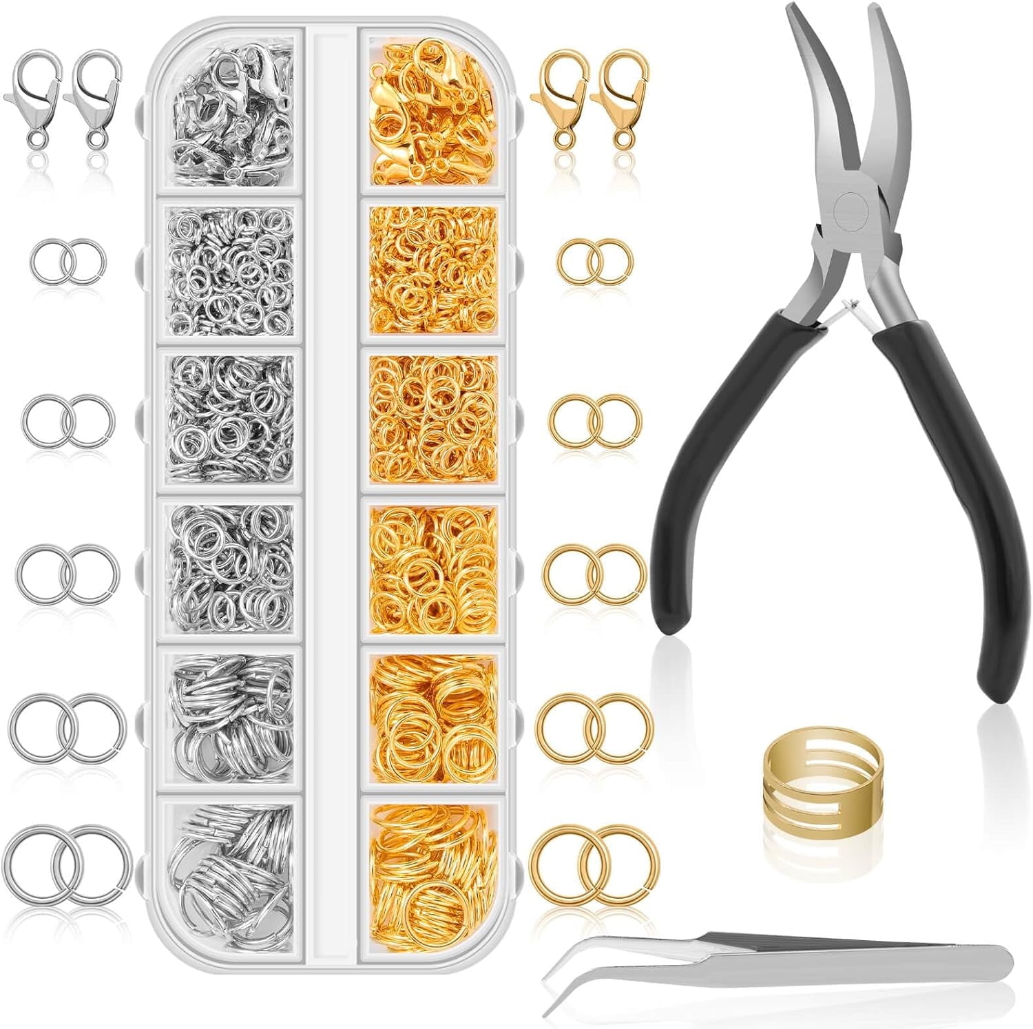 Jump Rings for Jewelry Making Supplies and Necklace Repair with Jump ...