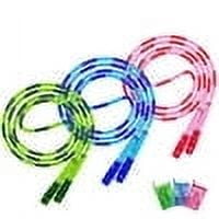 Jump Rope, Adjustable Length Tangle-Free Segmented Soft Beaded Skipping ...