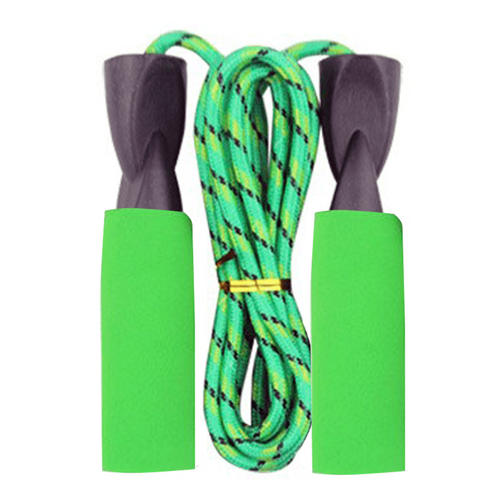 Jump Rope Adjustable Skipping Rope with Cable, Soft Foam Handles Ideal ...