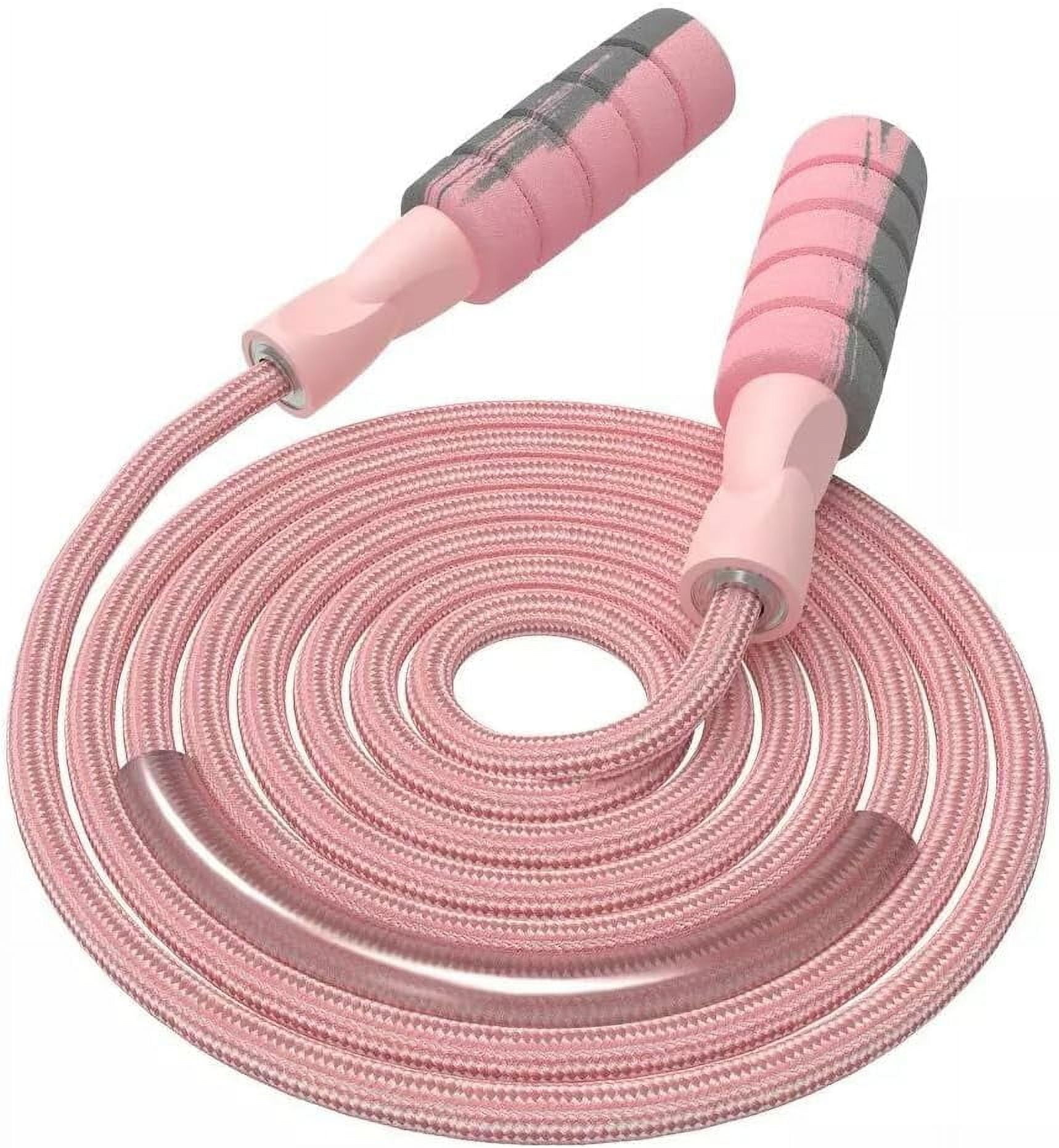 Jump Rope Cotton Adjustable Skipping Weighted jumprope for Women，Adult ...