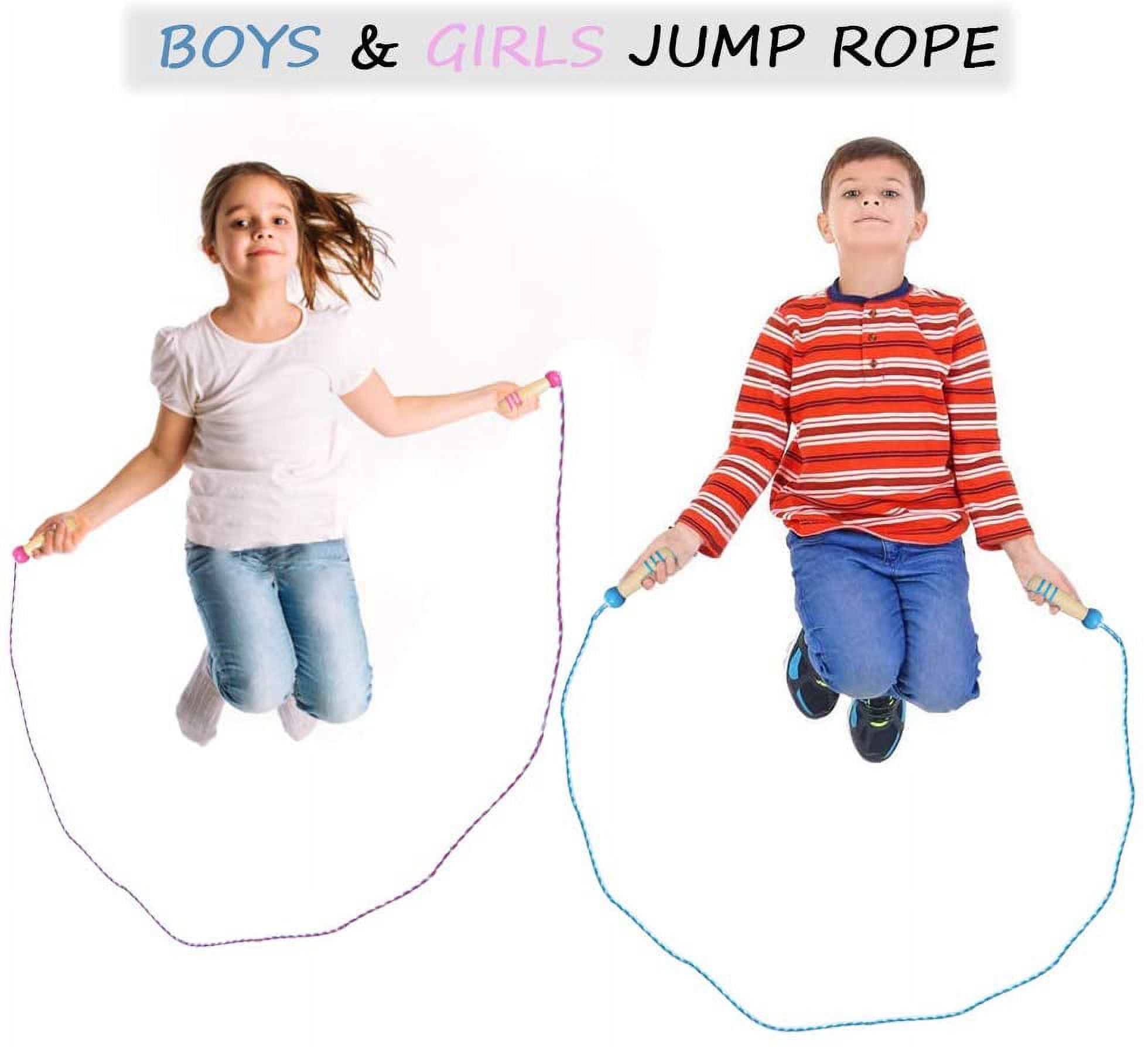 Jump Rope For Kids Adjustable, Kid Jump Ropes For Girls Boys Skipping ...