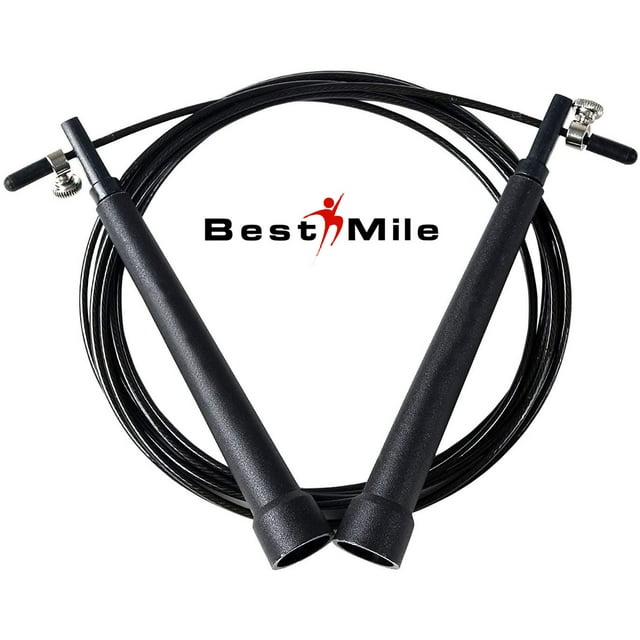 BEST MILE High-Speed Jump Rope - Adjustable, 360 Degree Spin, CrossFit ...