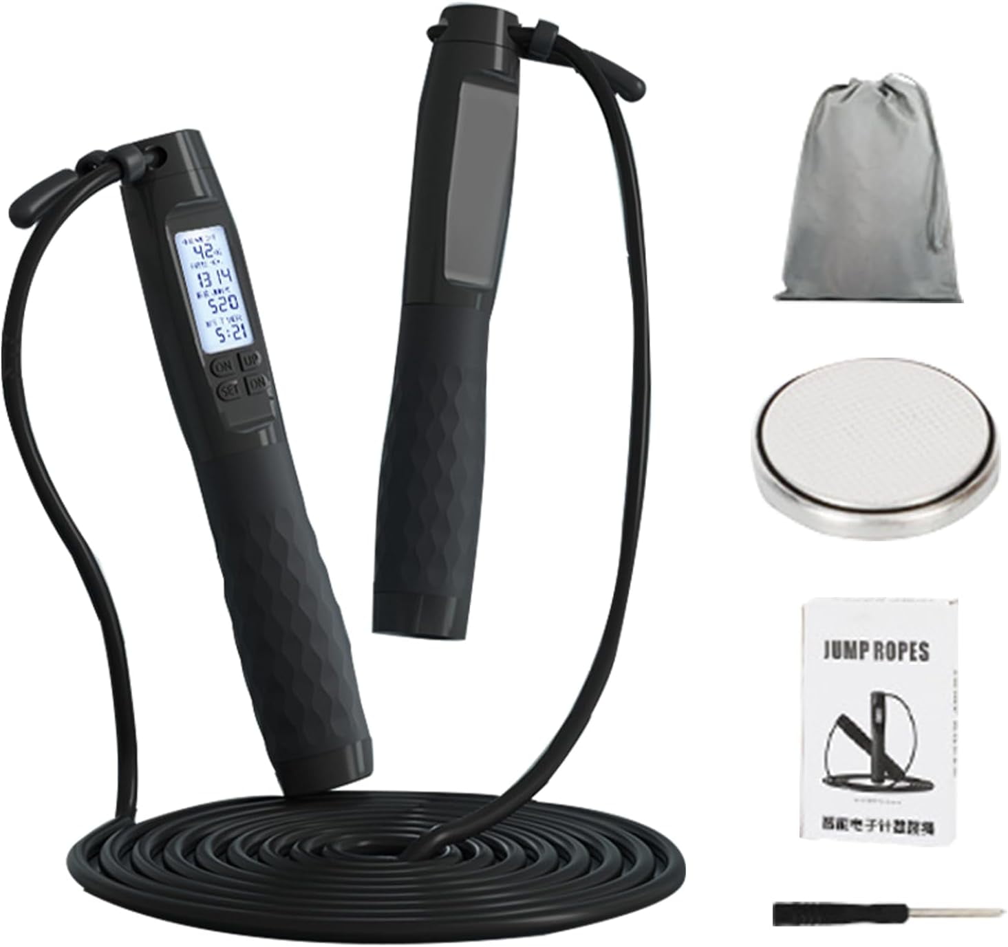 Jump Rope, Intelligent Counting Jump Rope, Adjustable Digital Counting ...