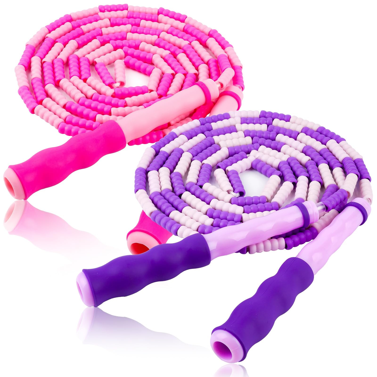Jump Rope for Kids, Adjustable Jump Ropes for 4 5 6 7 8 10 12, Tangle ...