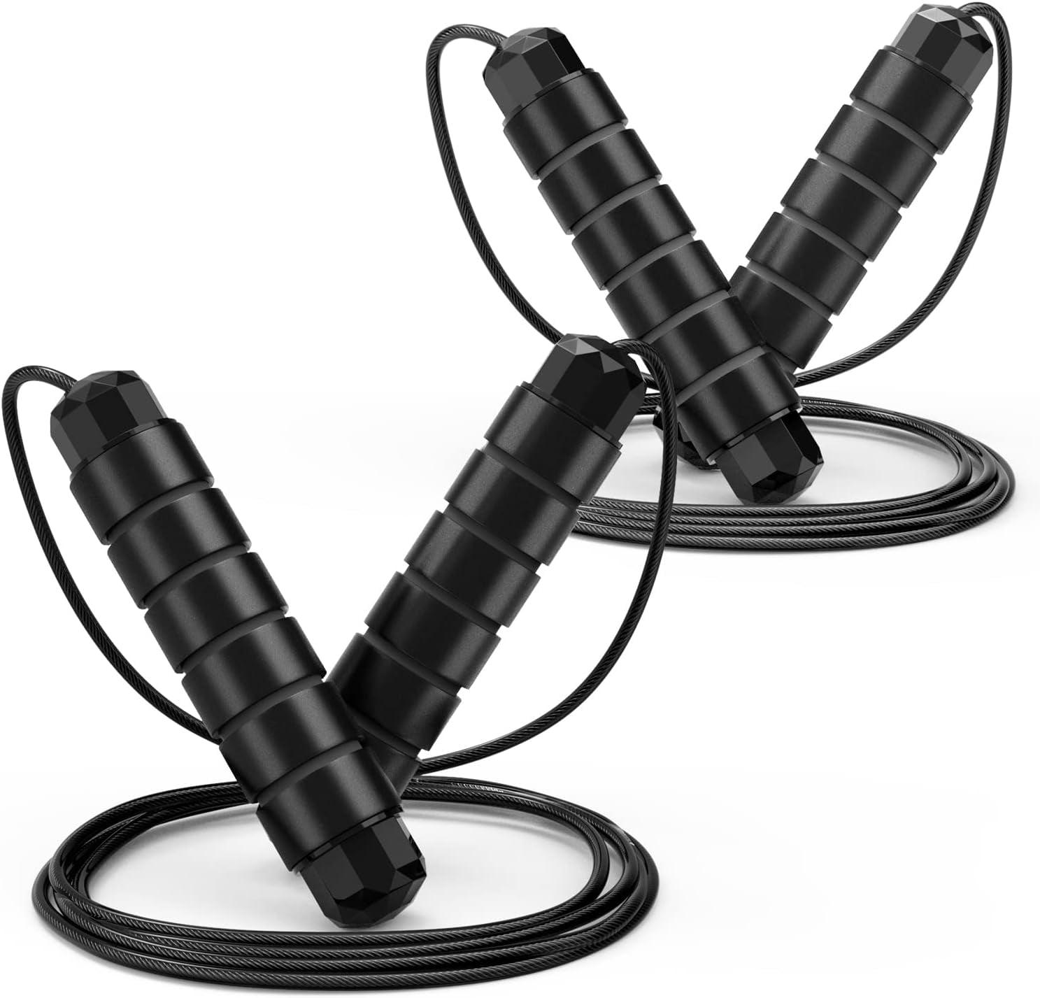 Jump Rope, Tangle-Free Rapid Speed Jumping Rope Cable with Ball ...
