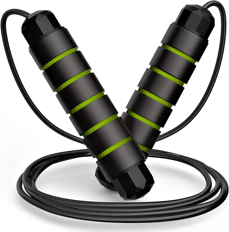 Jump Rope, Tangle-Free Rapid Speed Jumping Rope Cable with Ball ...