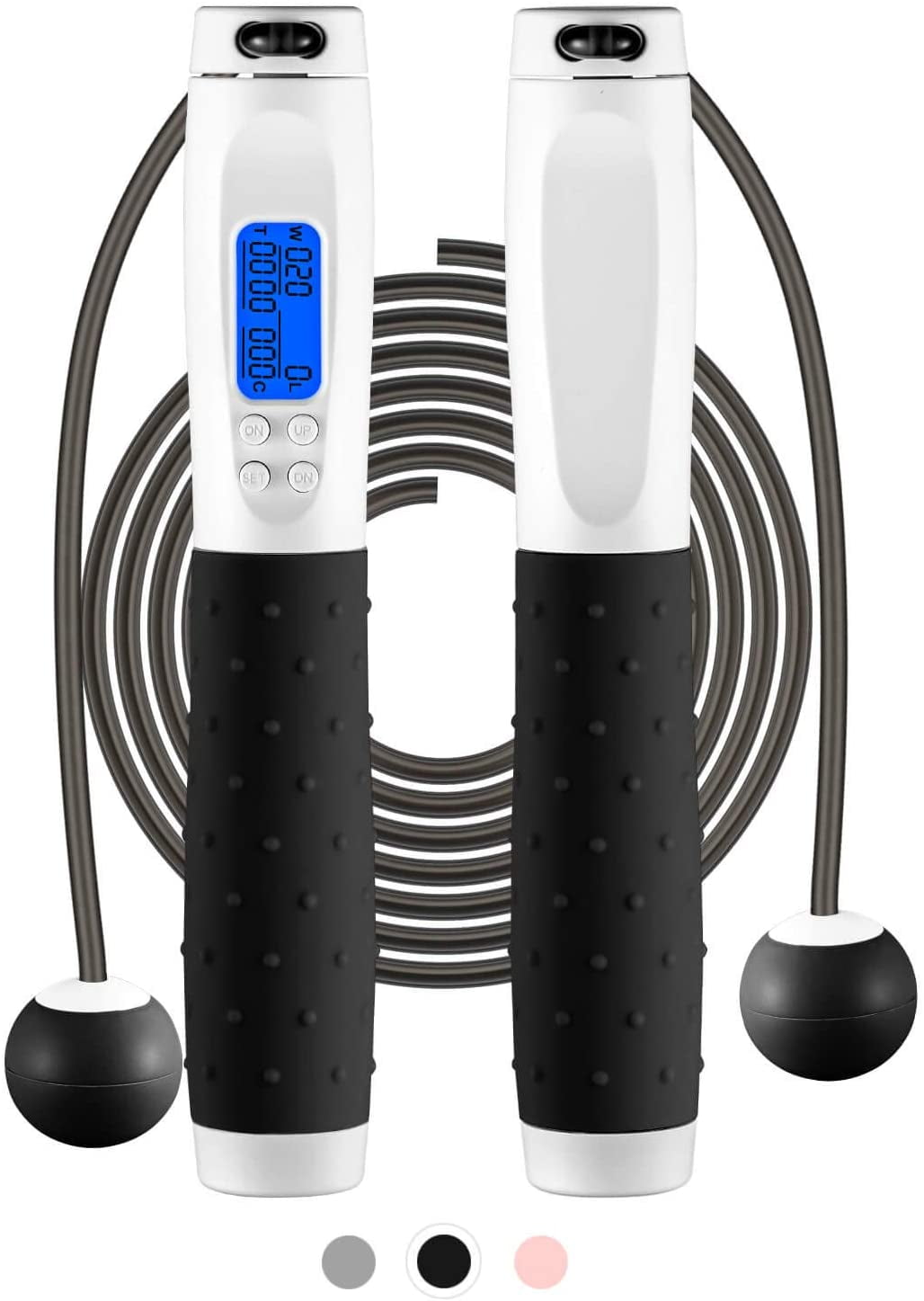 Jump Rope, Weighted Jump Rope Fitness, Cordless Jump Rope 3M Length ...