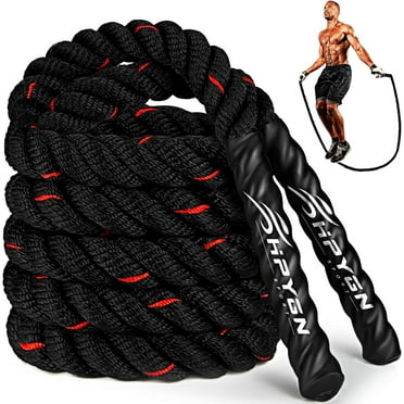 HPYGN Heavy Weighted Jump Rope for Fitness, 2.8lb 3.8lb 5lb Adult ...