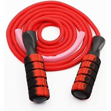 HPYGN Weighted Jump Ropes for Fitness Cardio, 2.8lb-5lb Heavy Skipping ...
