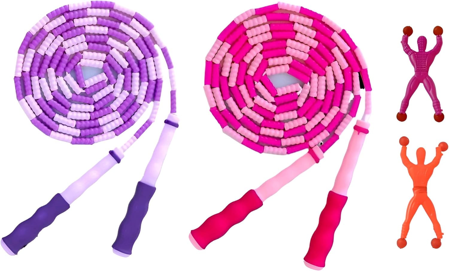 Jump Rope for Kids, Soft Beaded Skipping Rope, Adjustable Length Tangle ...