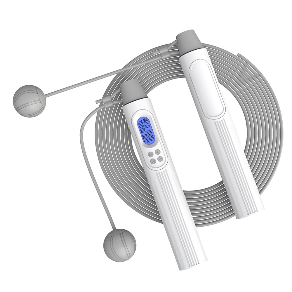 Jump Rope with Counter, Cordless Weighted Jump Rope, Adjustable， for ...