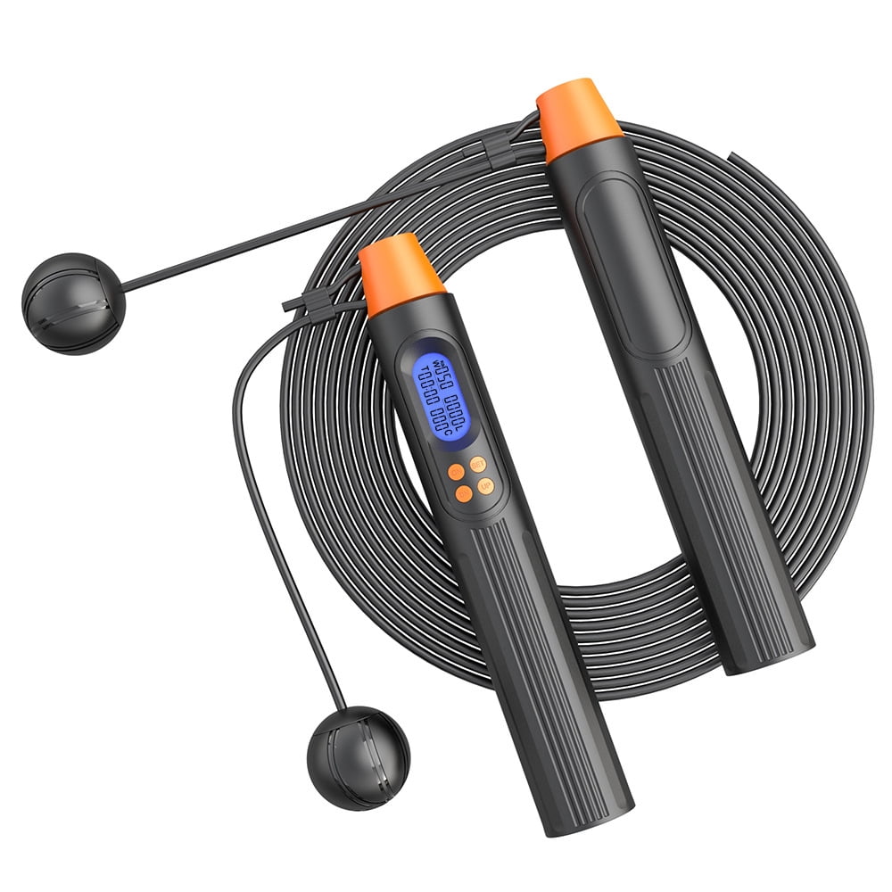 Jump Rope with Counter, Cordless Weighted Jump Rope, Adjustable， for ...