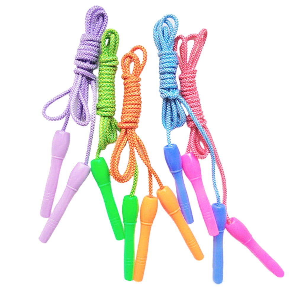 ENTASSER Jump Ropes for Kids, 5 Pack, Adjustable Braided Rope with ...