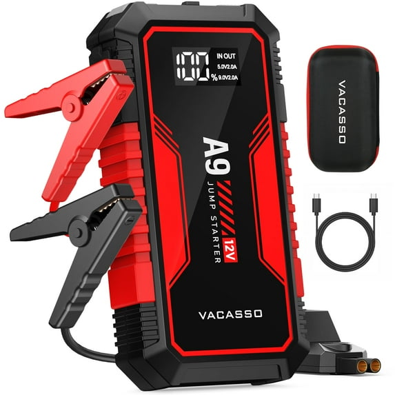 Jump Starter 4000A, VACASSO A9 Battery Jumper Starter Portable (7L Gas ...