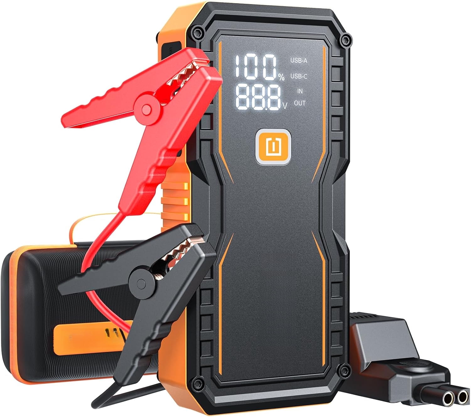 Jump Starter 6000A for All Gas/12L Diesel, Car Battery Jumper Starter ...