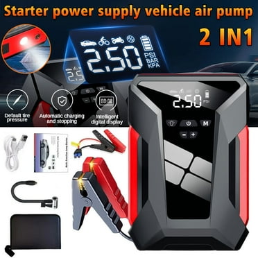 EverStart Maxx 1000 Peak Amp Jump Starter with Compressor, Pivoting LED ...