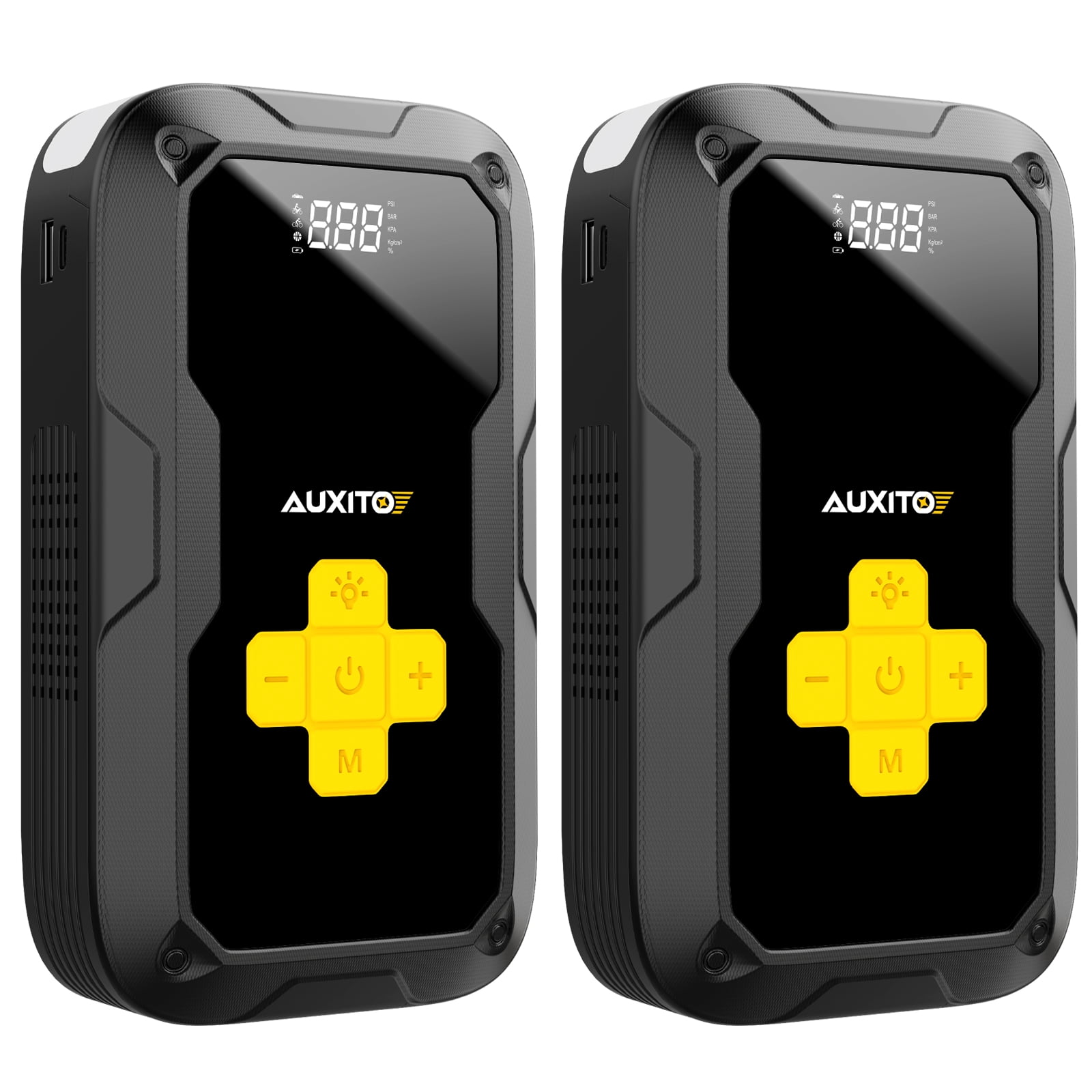 Jump Starter with Air Compressor 2PCS, AUXITO 3500A Portable Car Jumper ...