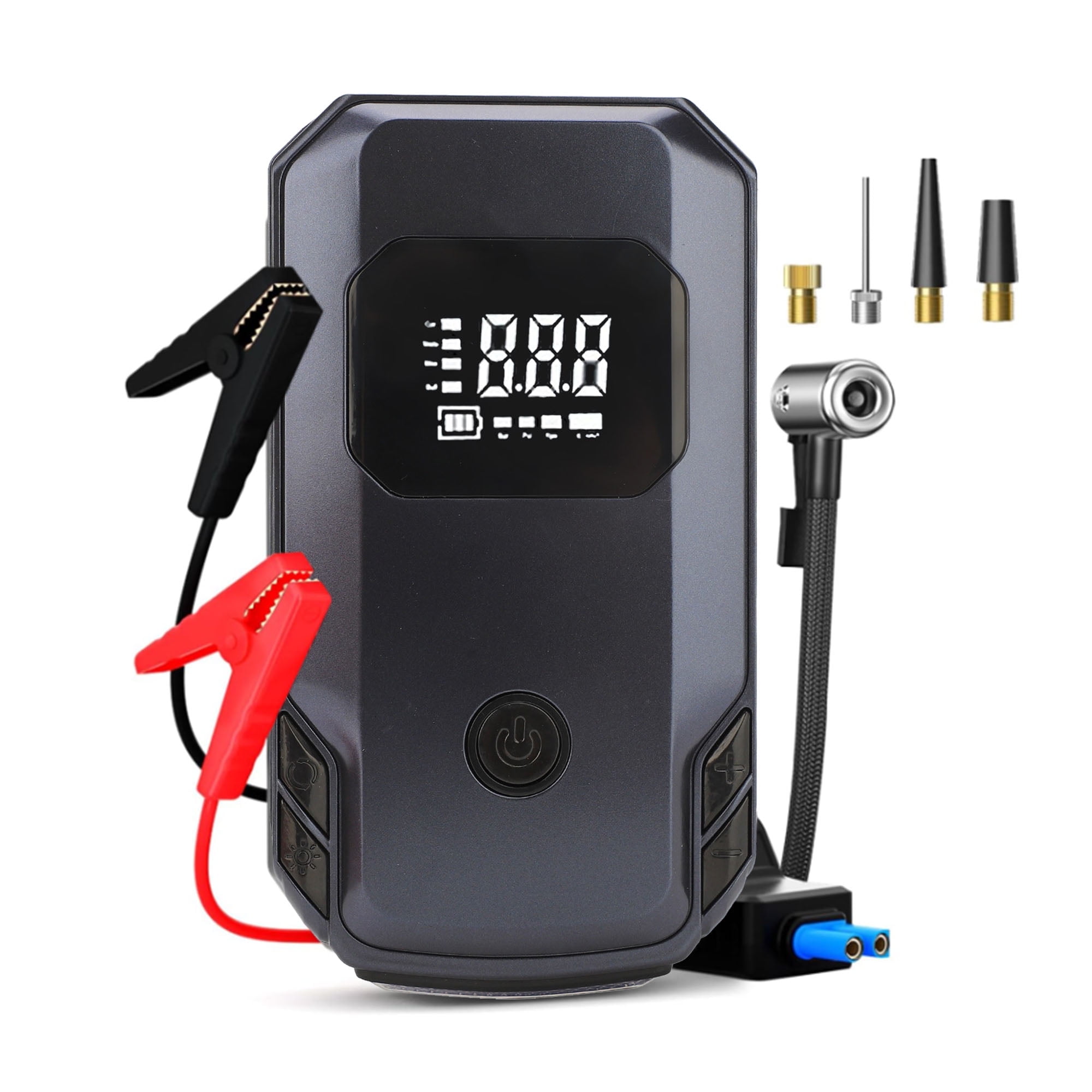 Jump Starter with Air Compressor, 3500A Jump Starter Up To 8L Gas/6L ...