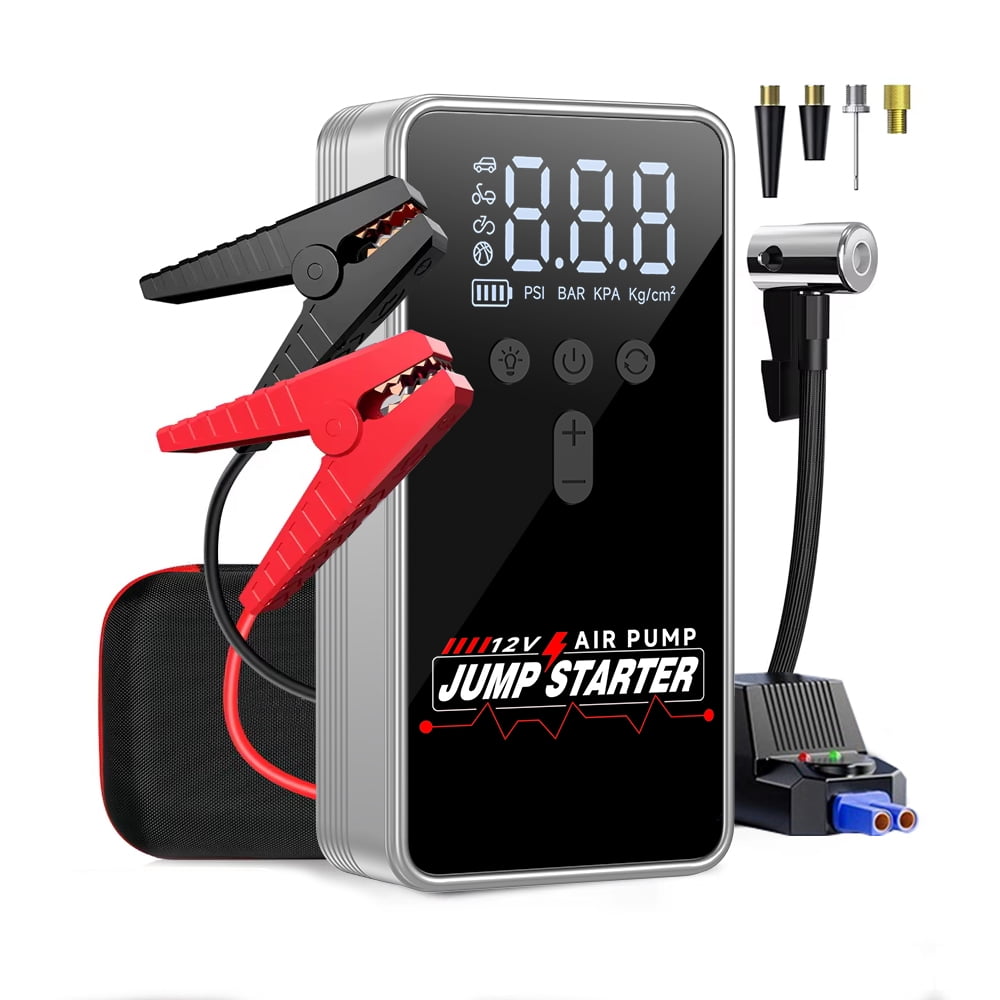 Jump Starter with Air Compressor, 4000A 150PSI Battery Jumper Starter ...