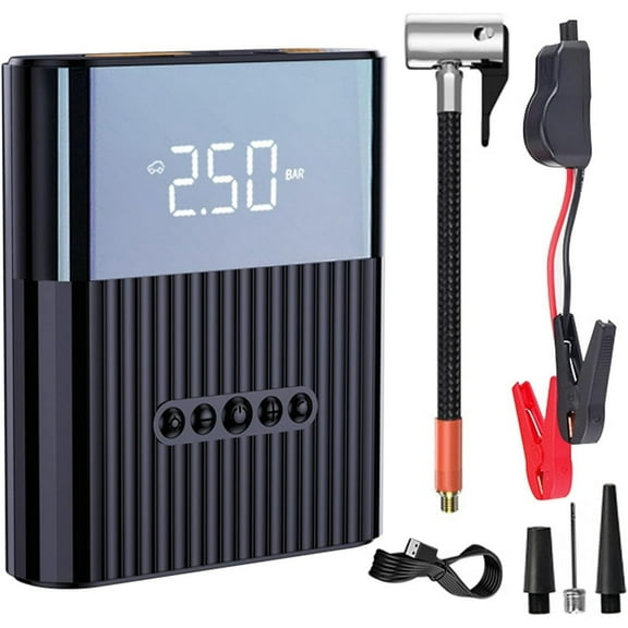 Jump Starter with Air Compressor,14.8V 8000A Peak Portable Car Battery ...
