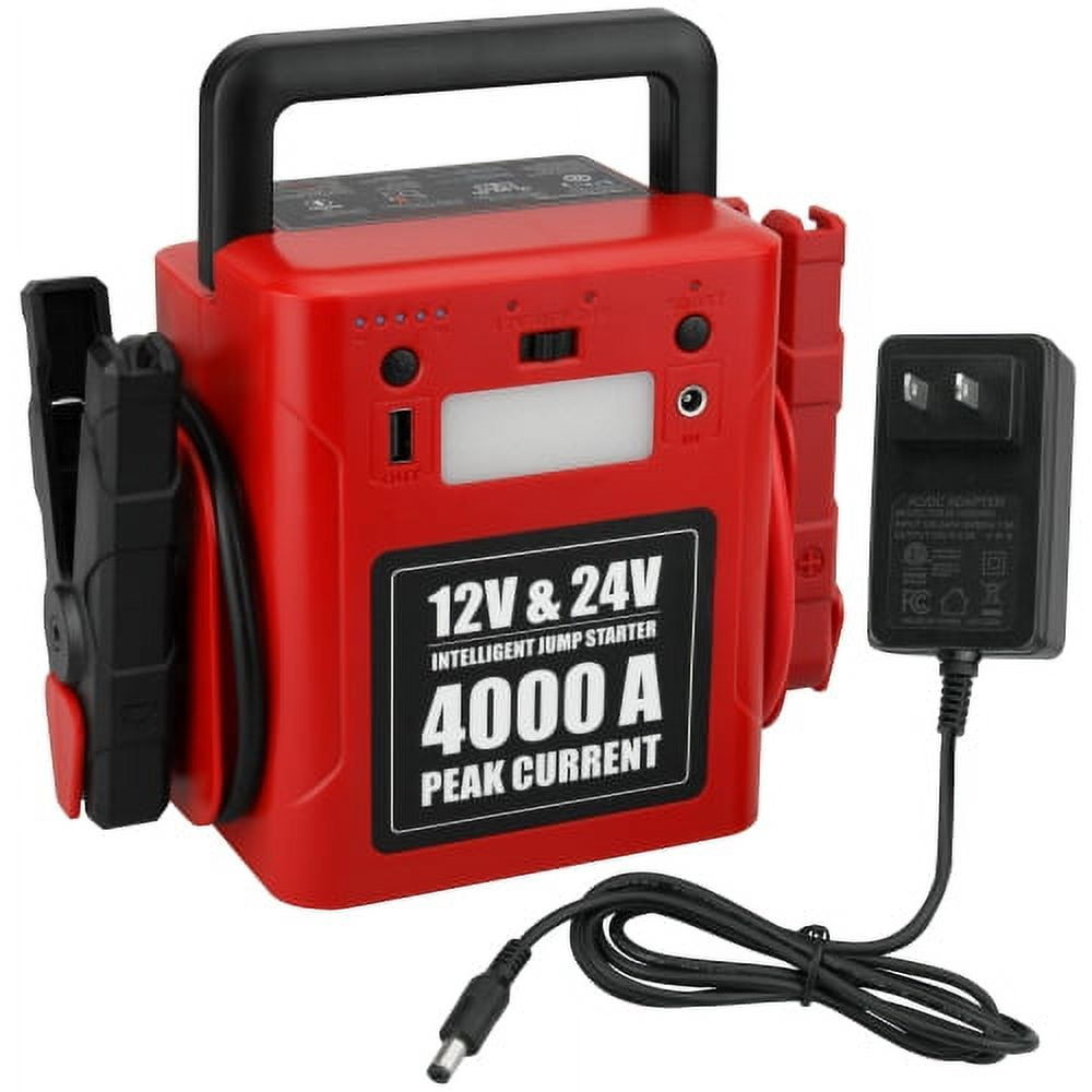 Jump Starter Power Pack Lithium-ion Phosphate (LiFePo4) 12/24V - Walmart.com
