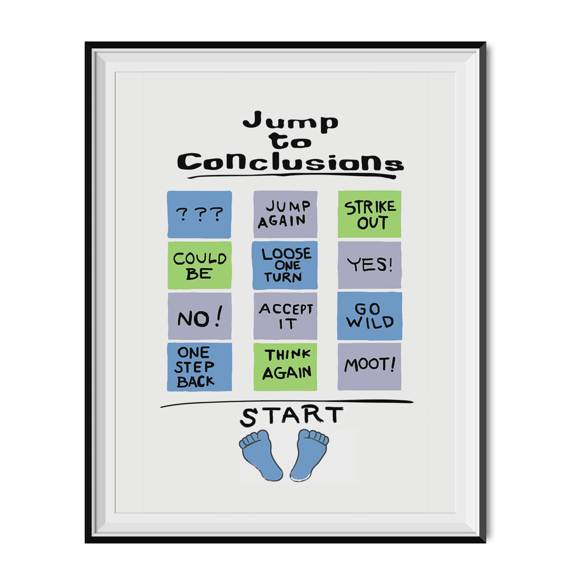 Jump To Conclusions Poster Office Space Movie Initech Mat Gift Tom ...
