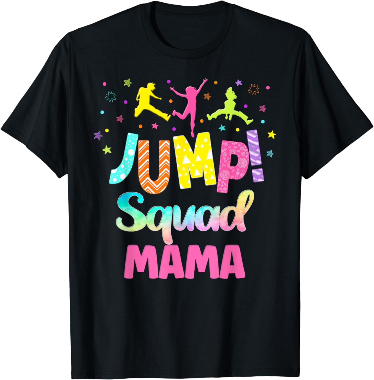 Jump Trampoline Party Mama Matching Bounce Garden Birthday T-Shirt ...