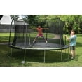 JumpKing 14ft Trampoline/Enclosure - Black/Lime Green, ASTM, Kids/Adults, Outdoor, Safety Net ...