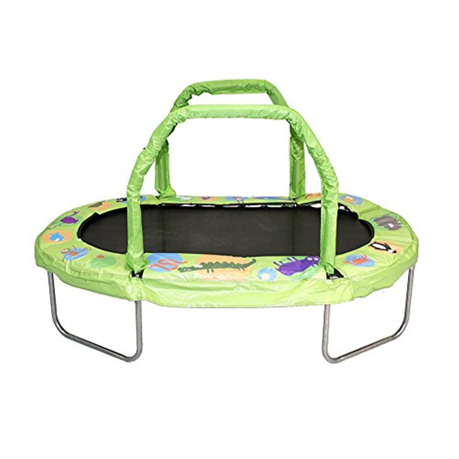 JumpKing Mini Oval 38" X 66" Trampoline with Green Pad - Walmart.com