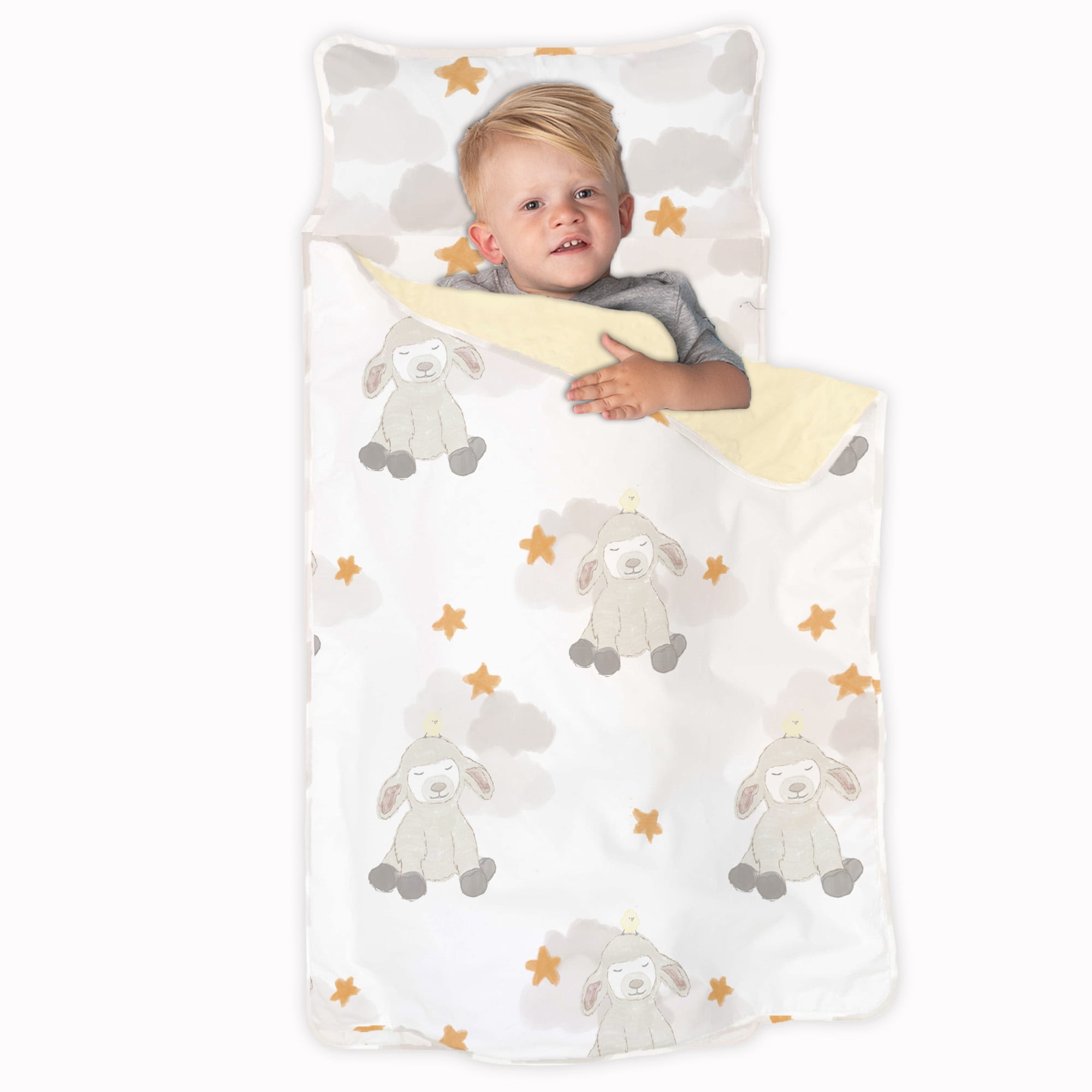 JumpOff Jo Standard Toddler Nap Mat Sleeping Bag for Preschool, 43 x 21 ...