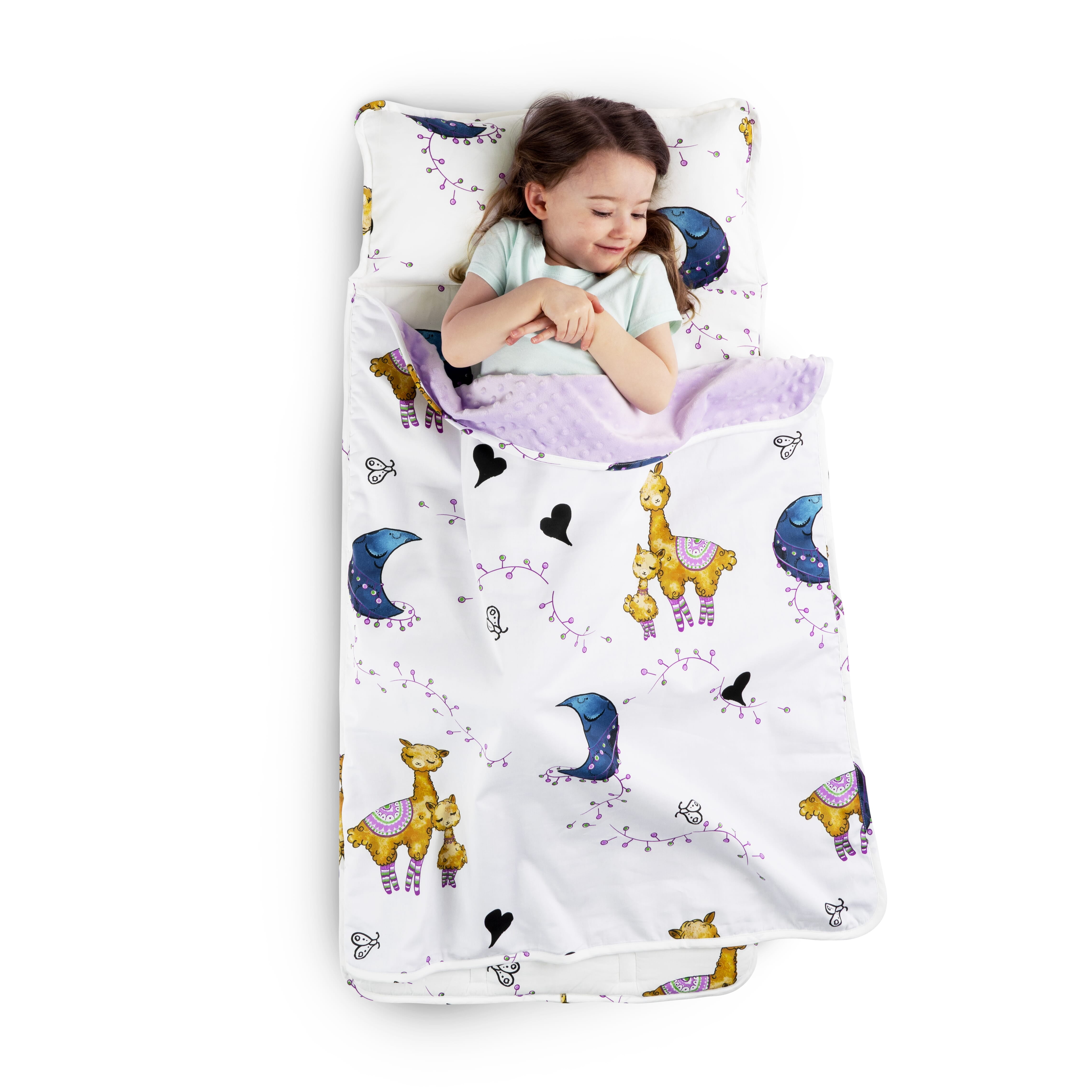 JumpOff Jo Standard Toddler Nap Mat Sleeping Bag for Preschool, 43 x 21 ...