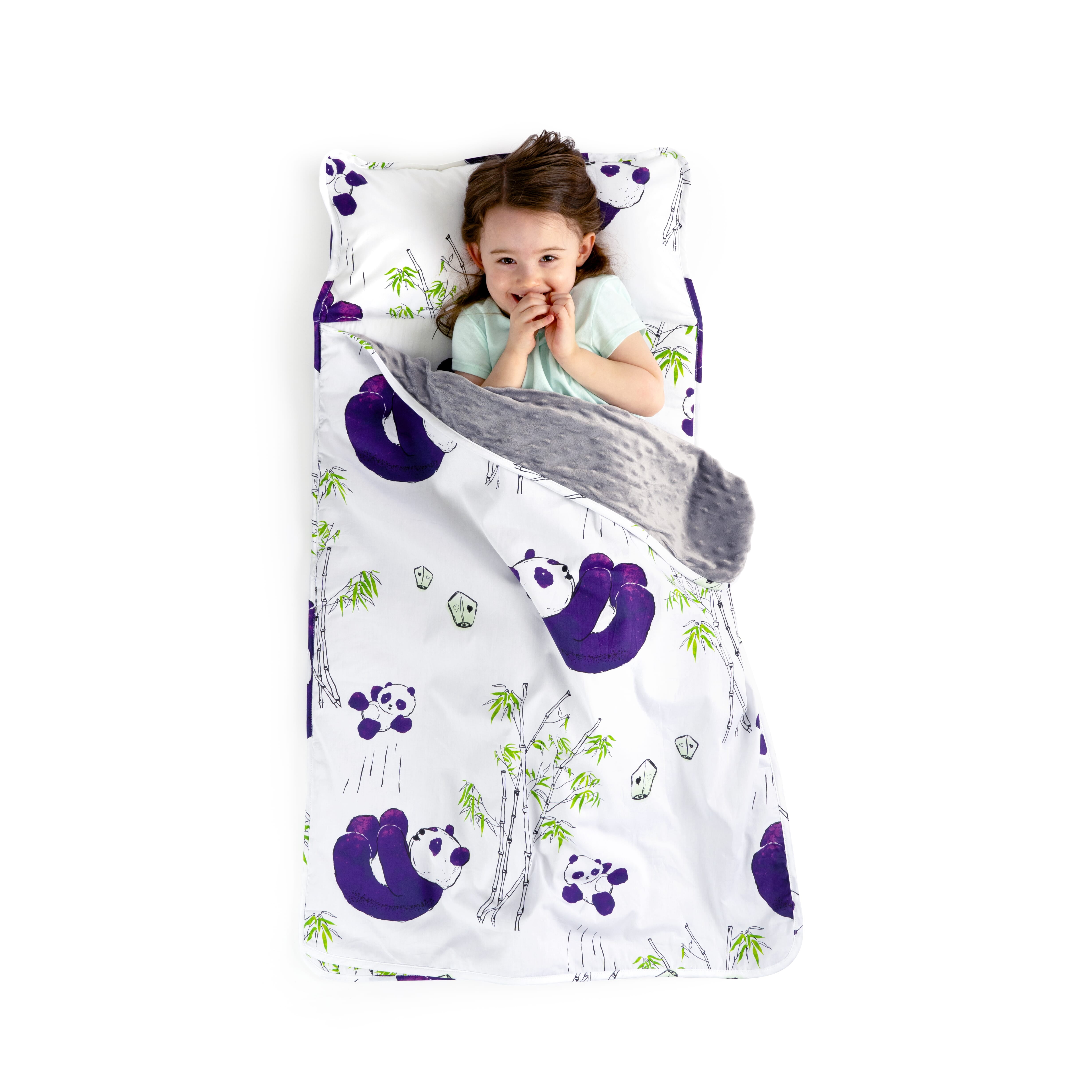 JumpOff Jo Standard Toddler Nap Mat Sleeping Bag for Preschool, 43 x 21 ...