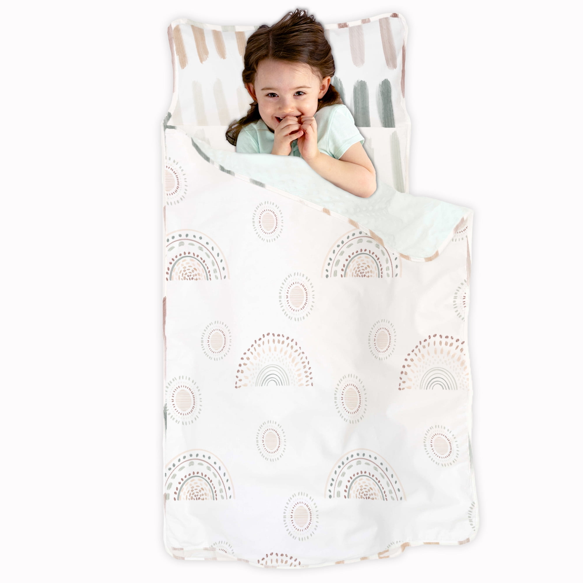 JumpOff Jo Standard Toddler Nap Mat Sleeping Bag for Preschool, 43 x 21 ...