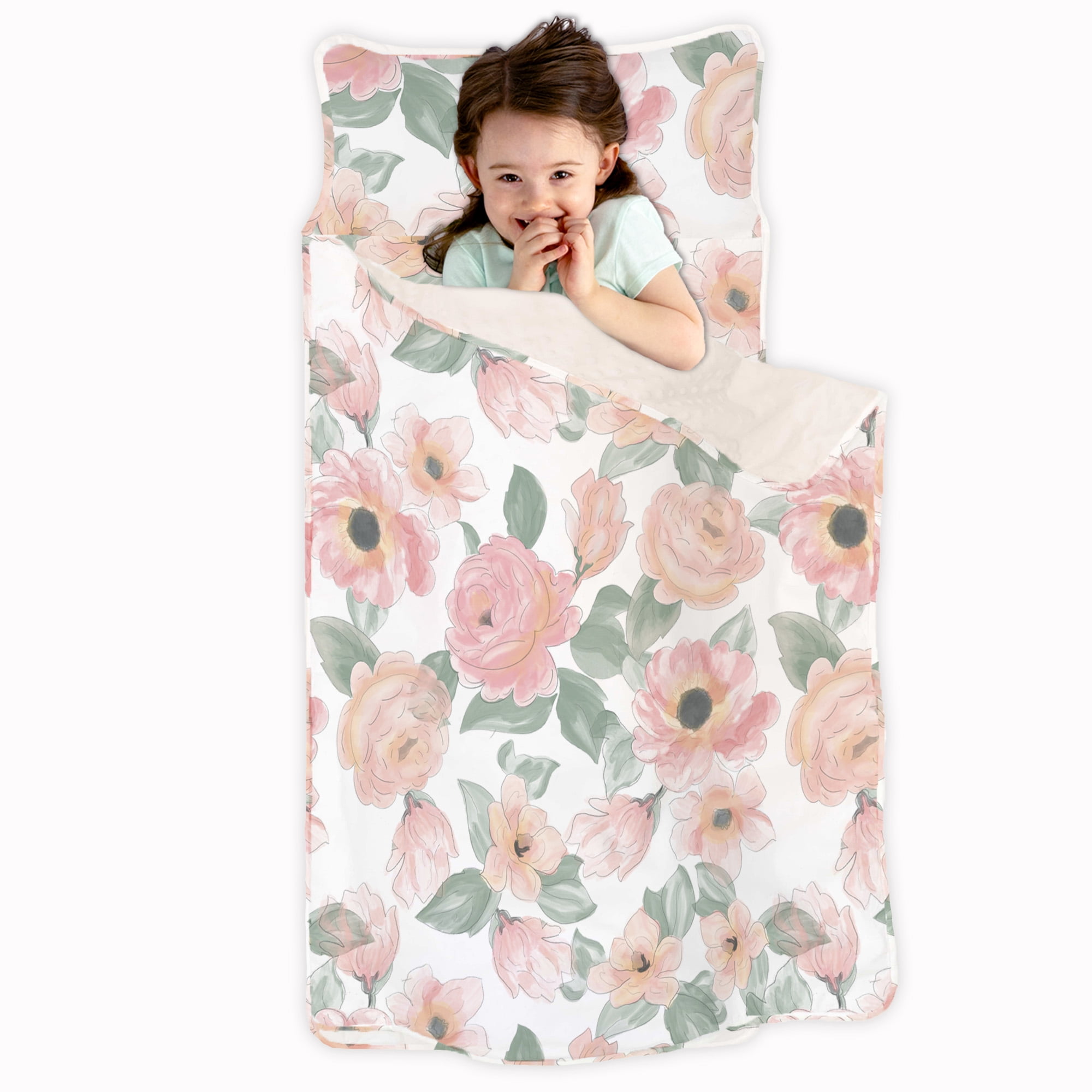 JumpOff Jo Standard Toddler Nap Mat Sleeping Bag for Preschool, 43 x 21 ...