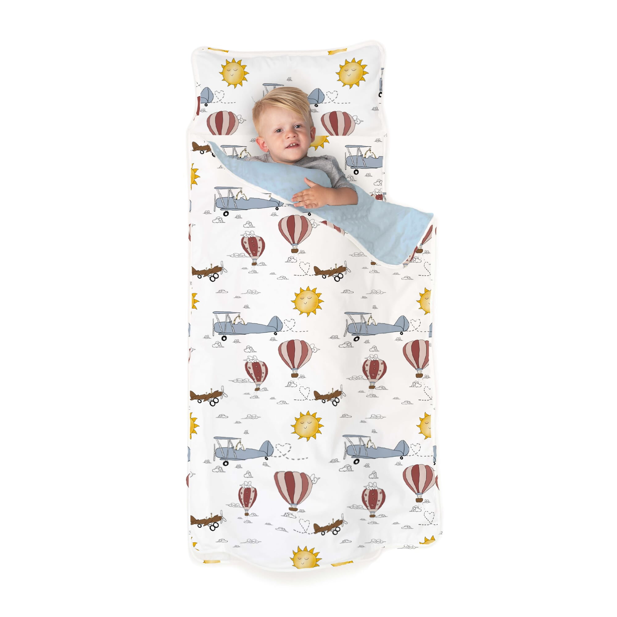 JumpOff Jo Standard Toddler Nap Mat Sleeping Bag for Preschool, 53 x 21 ...