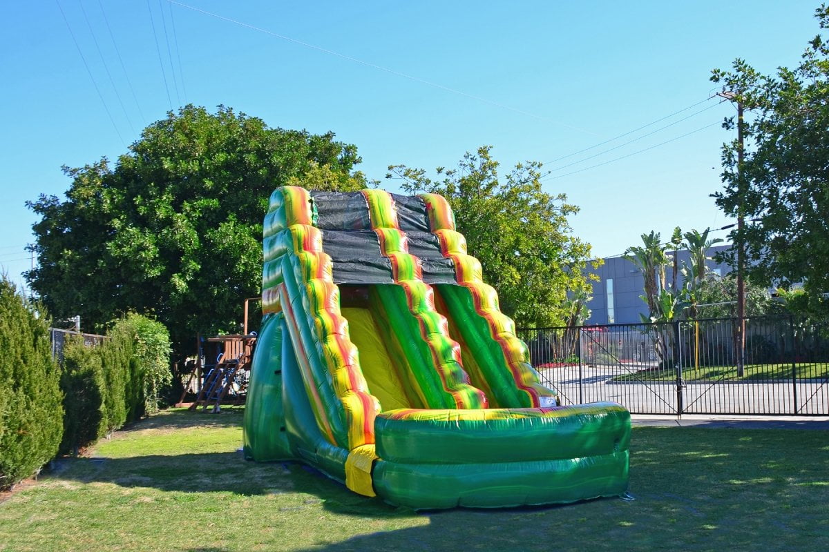 JumpOrange 15' Inflatable Water Slide, Commercial Grade, Backyard Fun ...