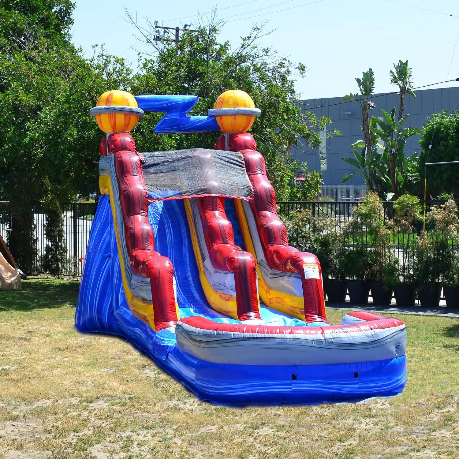 JumpOrange 15' Astronaut Commercial Grade Water Slide with Splash Pool ...