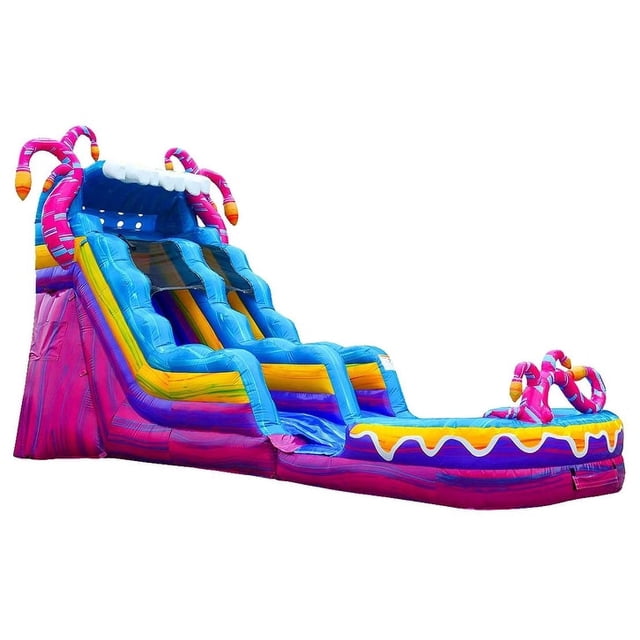 JumpOrange 15ft Commercial Grade Inflatable Water Slide with Splash ...