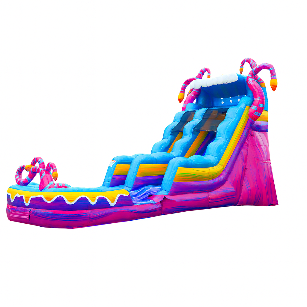 JumpOrange 15ft Commercial Grade Inflatable Water Slide with Splash ...