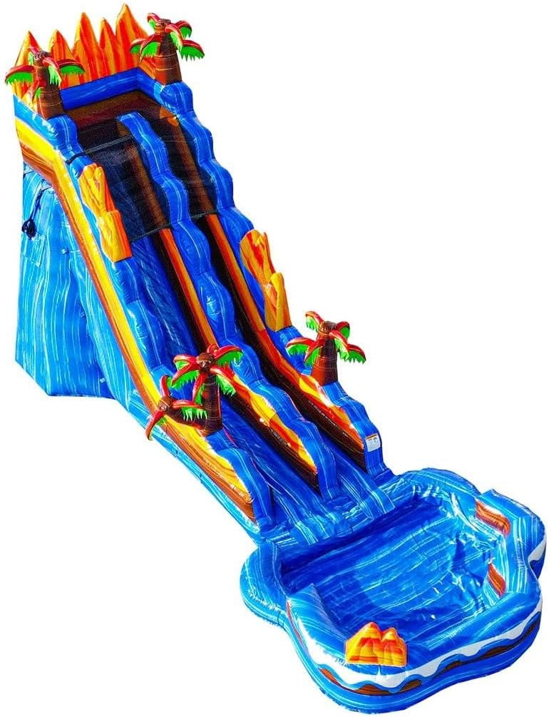 JumpOrange 19' Oasis Commercial Grade Water Slide Inflatable with ...